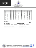Grade 5 Quarter 1 Summative Test Answer Key | PDF