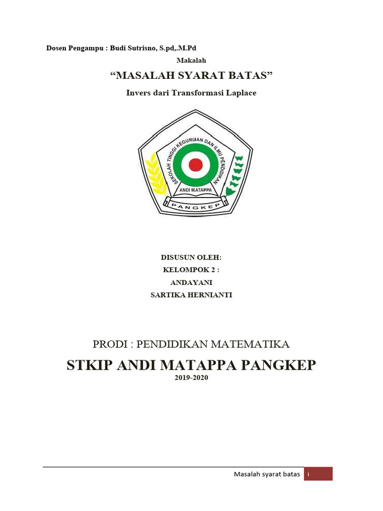 Invers Transformasi Laplace | PDF