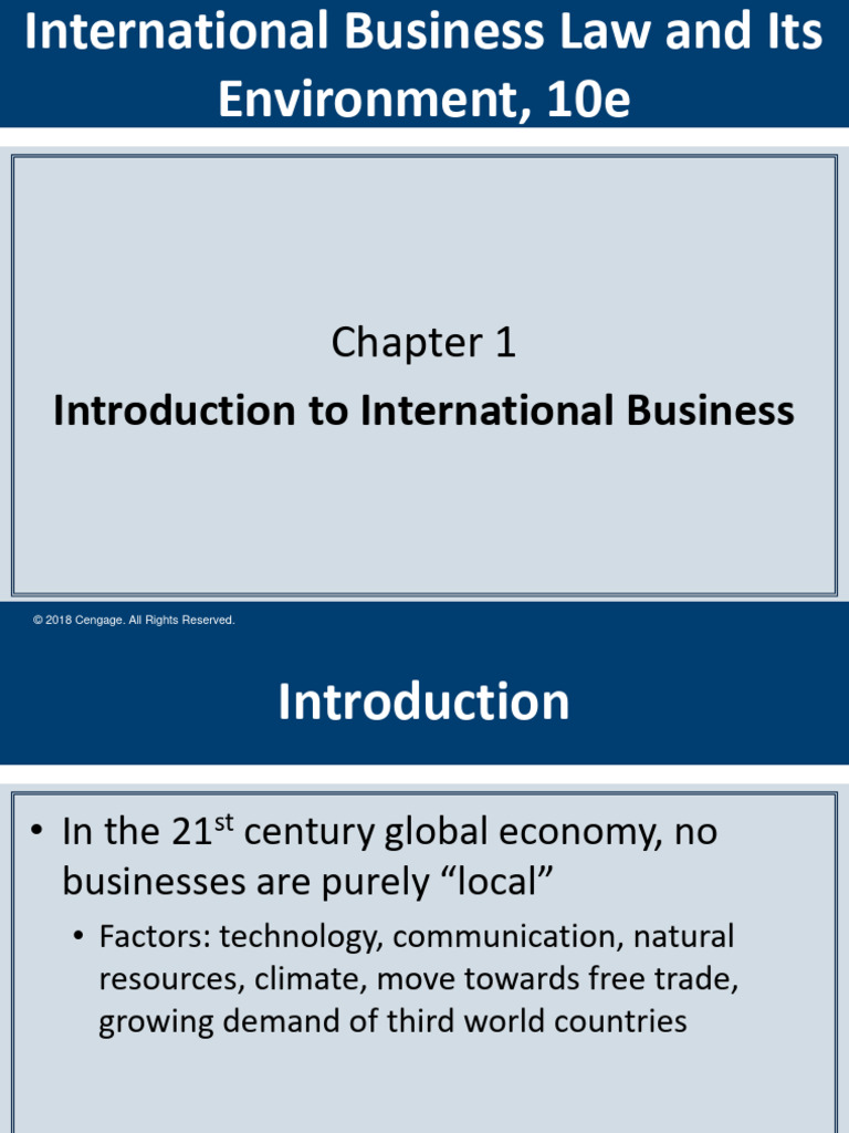 Chapter 1 | PDF | Intellectual Property | Franchising