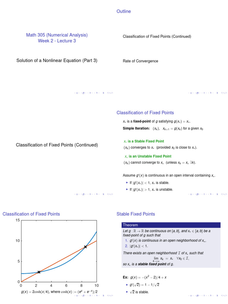 Week2 - Lecture3 | PDF | Numerical Analysis | Mathematics