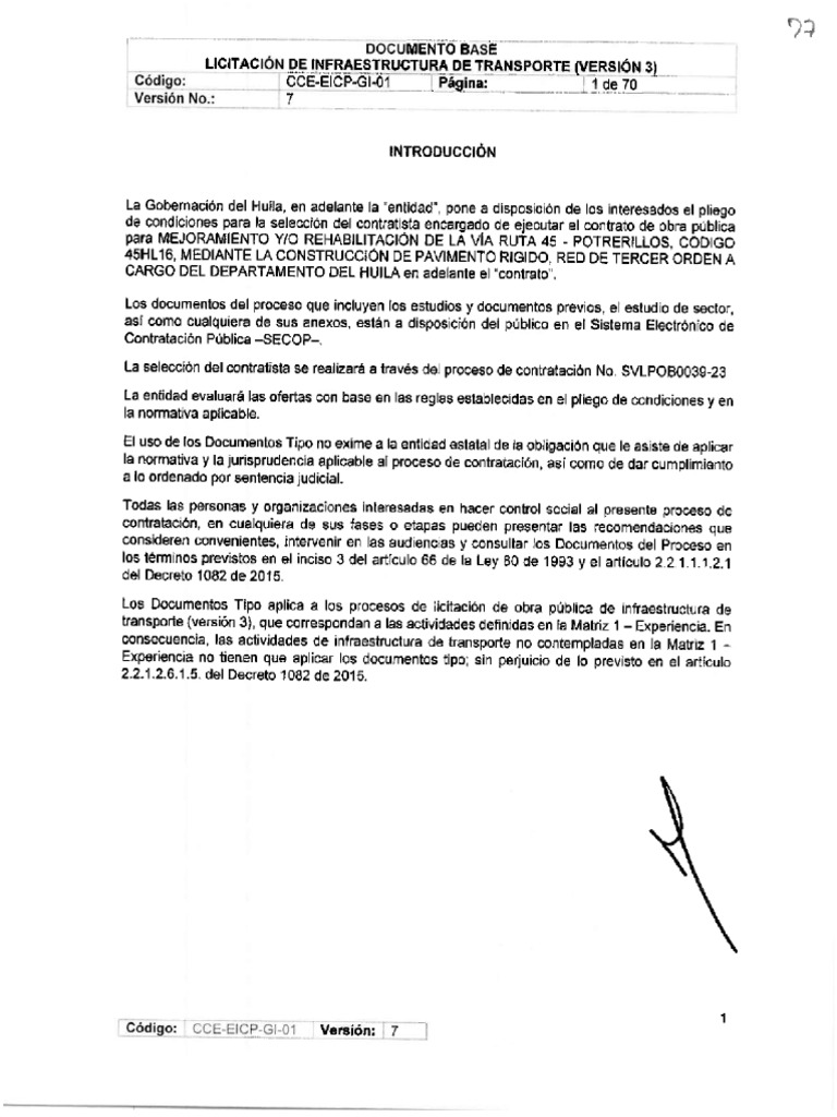 Pliego de Condciones | PDF