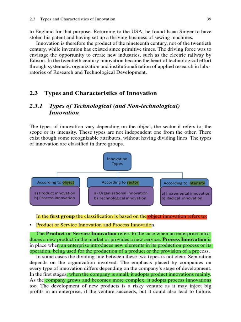Types and Characteristics of Innovation | PDF | Innovation ...