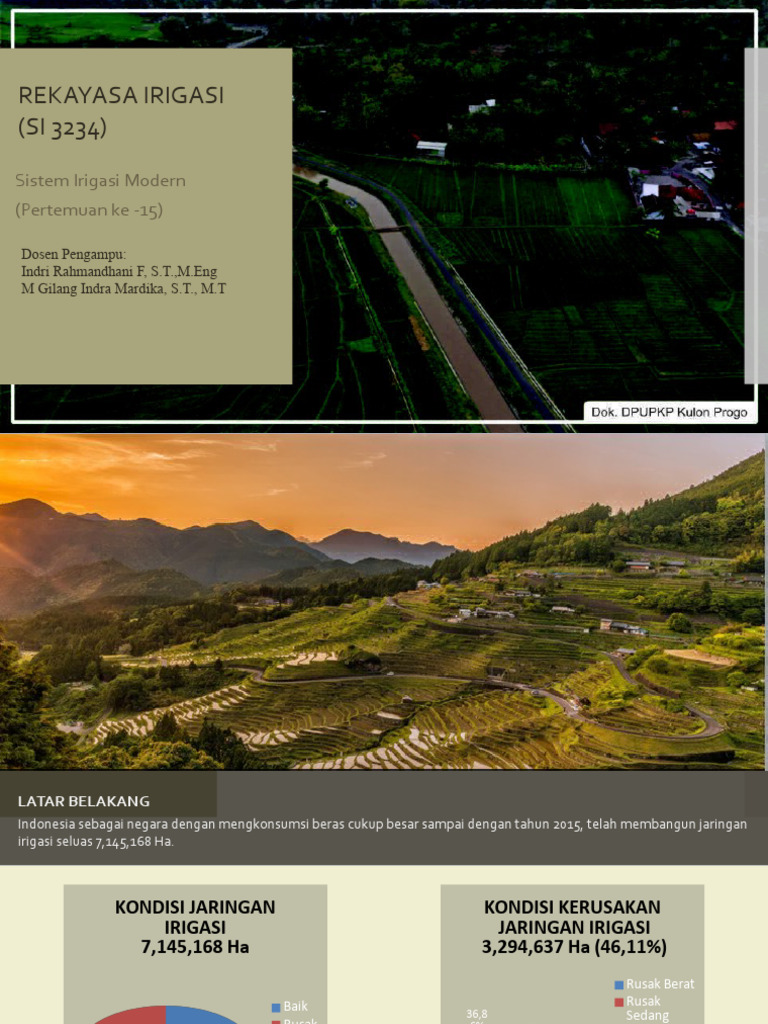 Sistem Irigasi Modern | PDF | Teknologi & Rekayasa