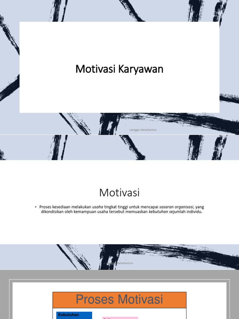 Teori dan Strategi Motivasi Karyawan | PDF | Karier & Perkembangan