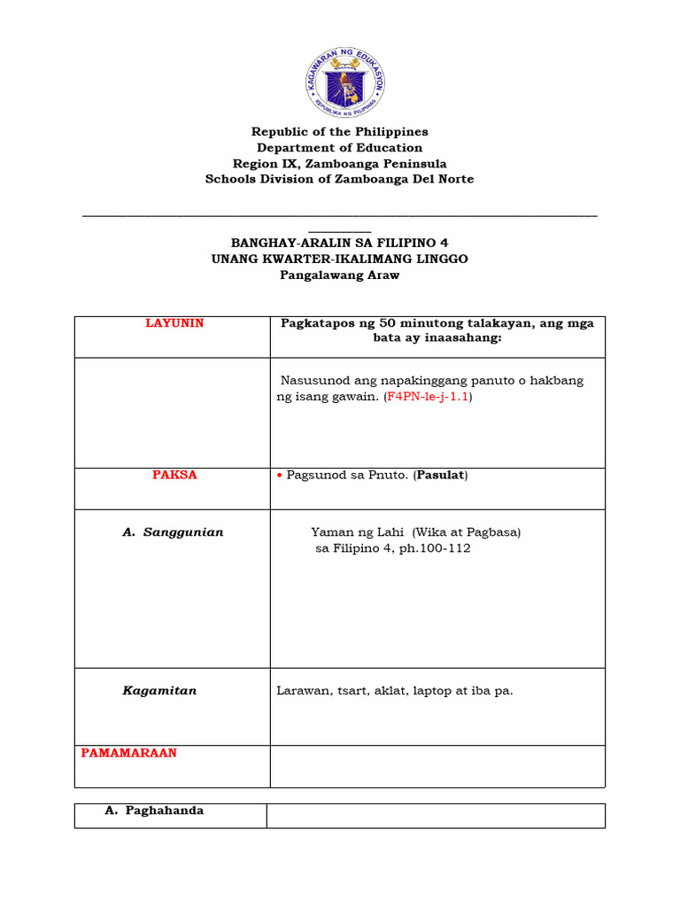 Layunin: Pagkatapos NG 50 Minutong Talakayan, Ang Mga Bata Ay ...