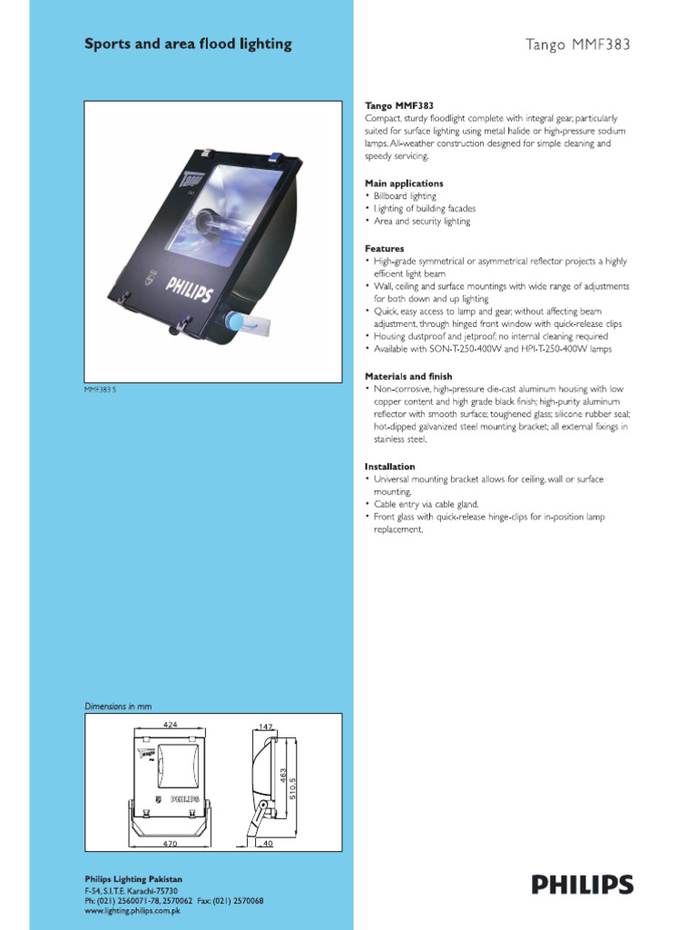 Philips Tango MMF 383 | PDF