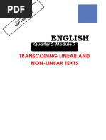 English: Transcoding Linear and Non-Linear Texts | PDF | Mosquito ...