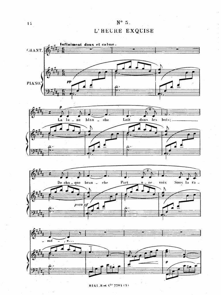 1 L'Heure Exquise | PDF