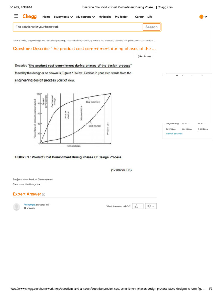 Describe - The Product Cost Commitment During Phase... | PDF