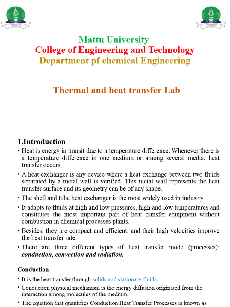 Thermal and Heat Transfer Lab (Autosaved) | PDF | Heat Transfer ...