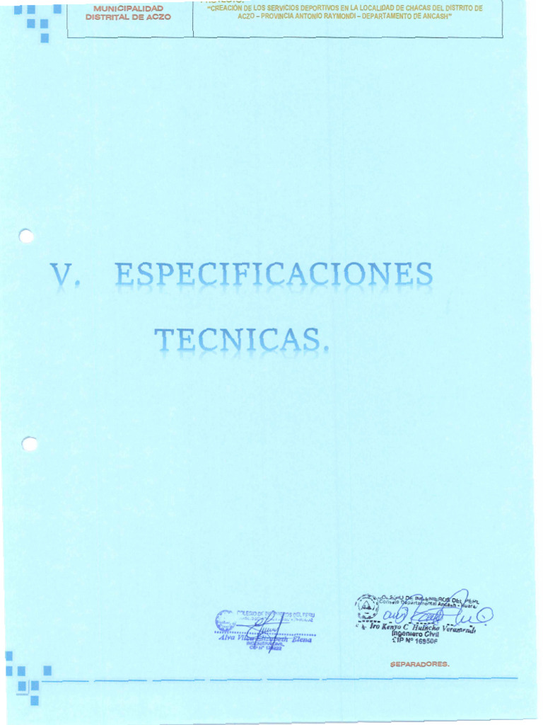 Espec. Tecnicas | PDF