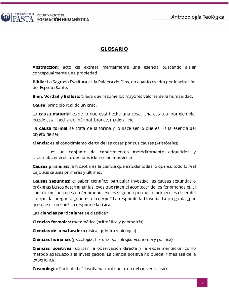 GLOSARIO.docx | PDF | Science | Conocimiento