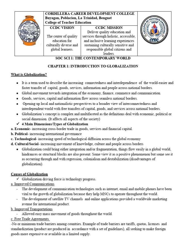 Introduction To Globalization and Economic Globalization | Download ...