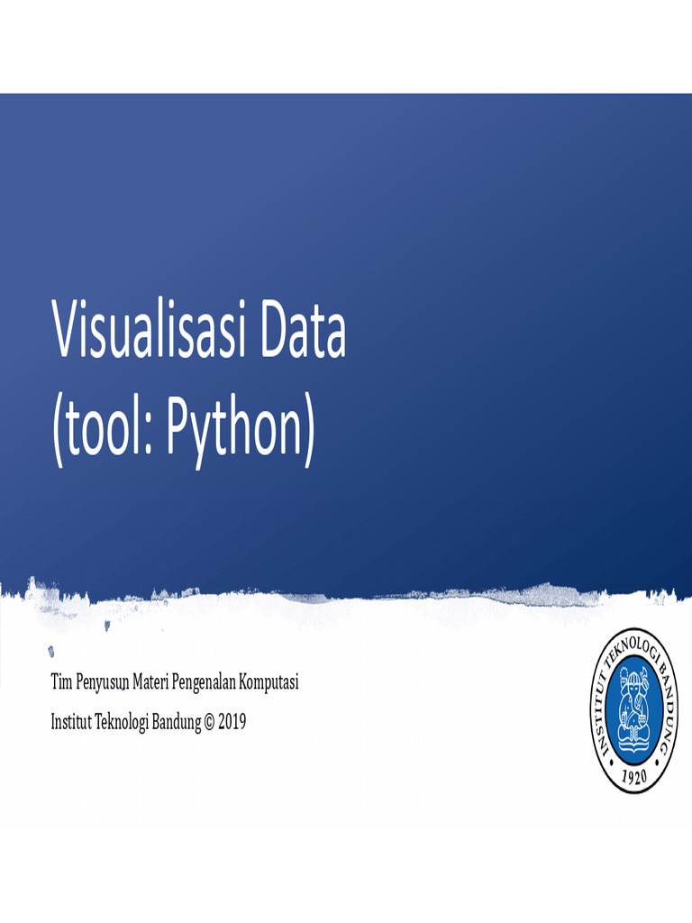 Jenis-Jenis Visualisasi Data dengan Python | PDF
