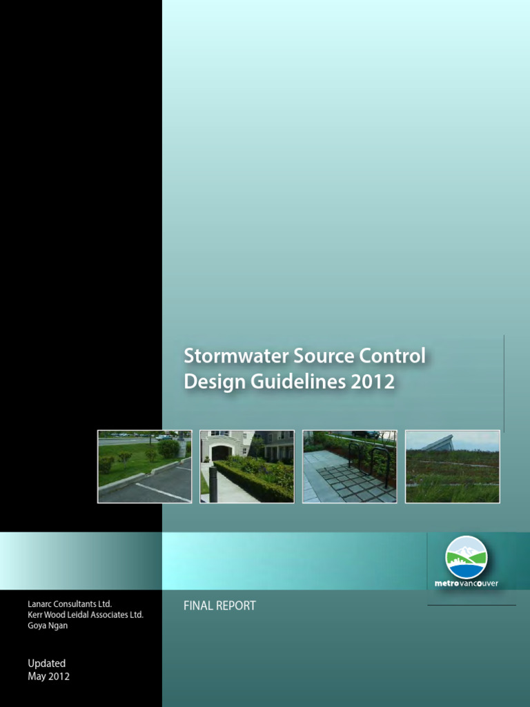 Stormwater Source Control Guidelines 2012 | PDF | Stormwater | Surface Runoff