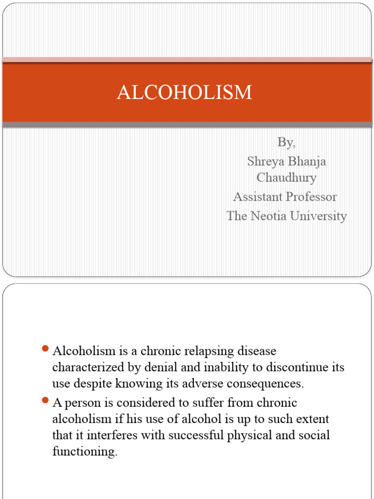 Alcoholism | PDF | Alcoholism | Substance Abuse