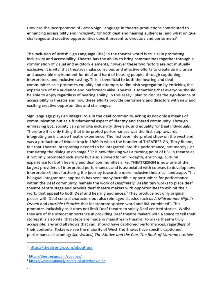 BSL Draft | PDF | Deafness | Sign Language