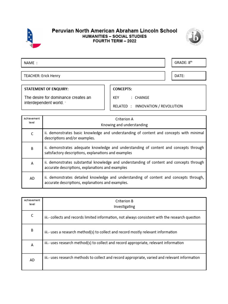 Industrial Revolution Project Guidelines | PDF | Information | Knowledge