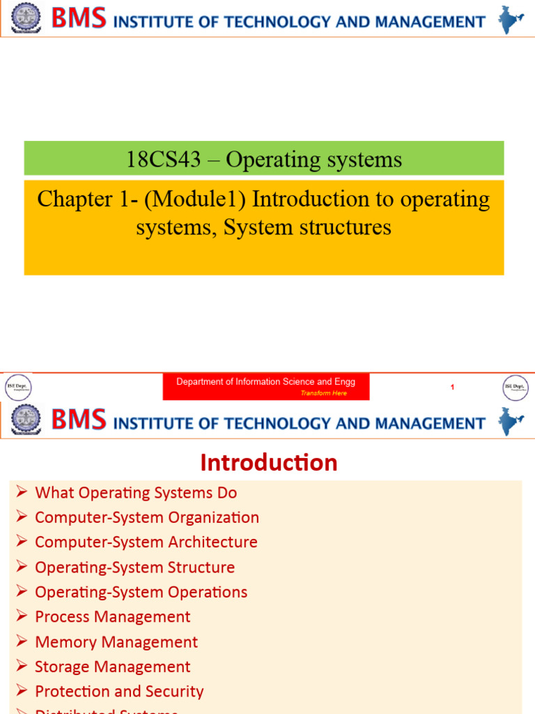 Chapter 1 Introduction | PDF | Computer Data Storage | Operating System