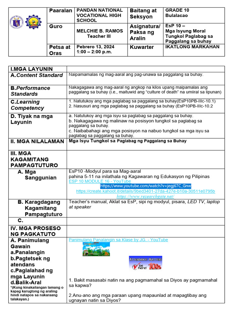Final CO3 Q3 ESP10 DLP RAMOS 2024 | PDF