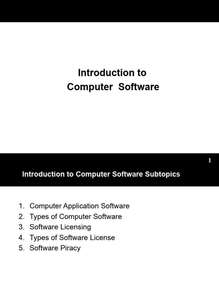 Introduction Computer Software | PDF Introduction Computer Software | PDF