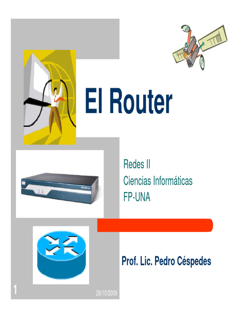 Clase Introducción Al Router | PDF | Enrutador (Computación) | Red de ...
