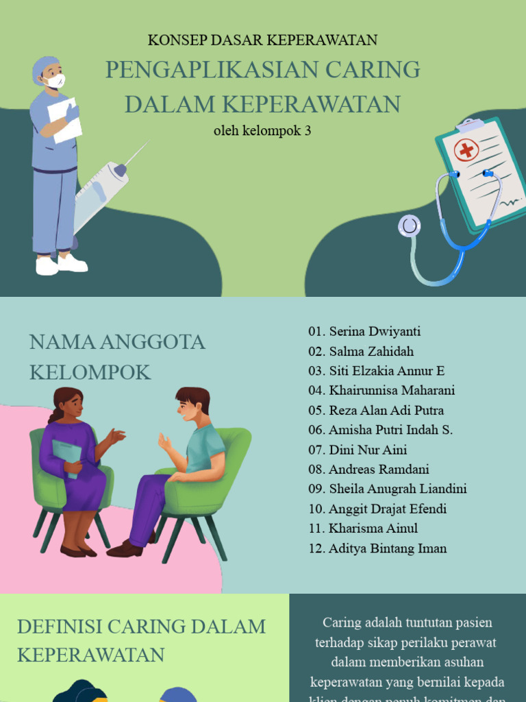 KDK Kelompok 3 - Pengaplikasian Caring | PDF | Karier & Perkembangan | Pengembangan Diri