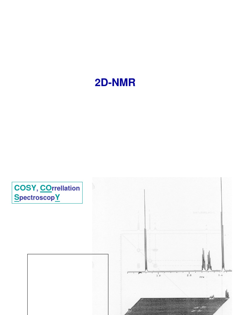 2D-NMR Spectros | PDF | Two Dimensional Nuclear Magnetic Resonance Spectroscopy | Scientific Method