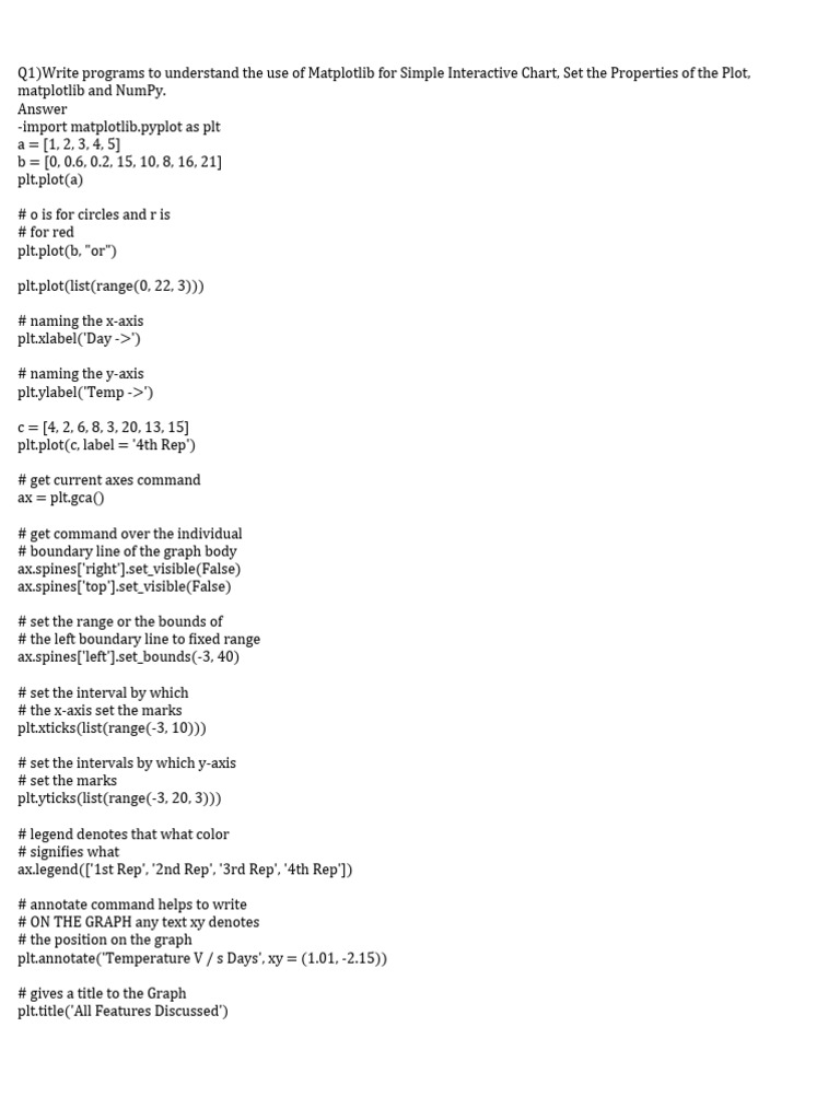 Matplotlib PDF | PDF | Chart | Computer Programming Matplotlib PDF | PDF | Chart | Computer Programming