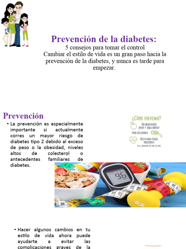 Prevención De La Diabetes Pdf Diabetes Alimentos