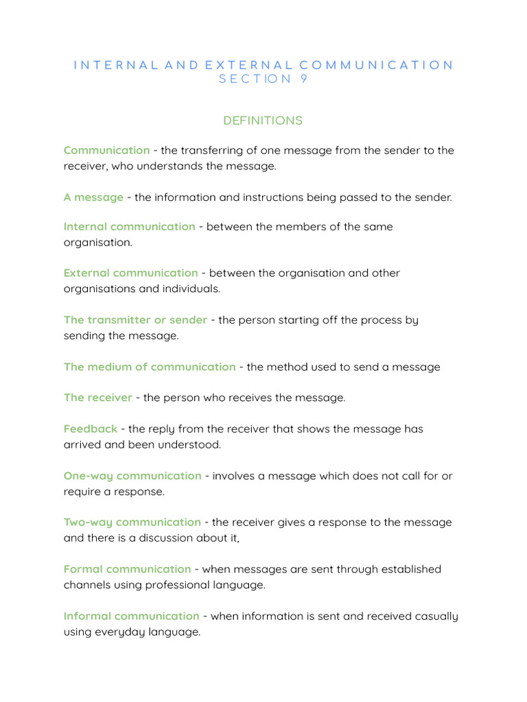 Jaime Tarlie - Assignment - Internal Communication | PDF | Communication | Information
