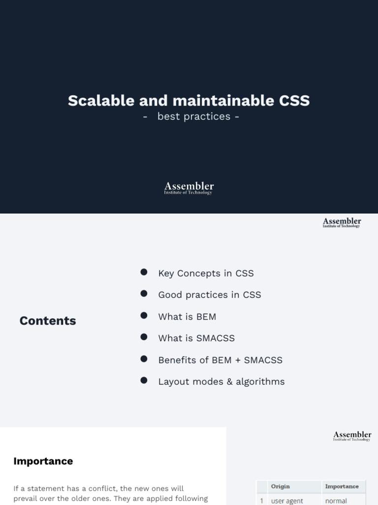 #Workshop 4 - Scalable and Maintainable CSS | PDF | Software ... #Workshop 4 - Scalable and Maintainable CSS | PDF | Software ...