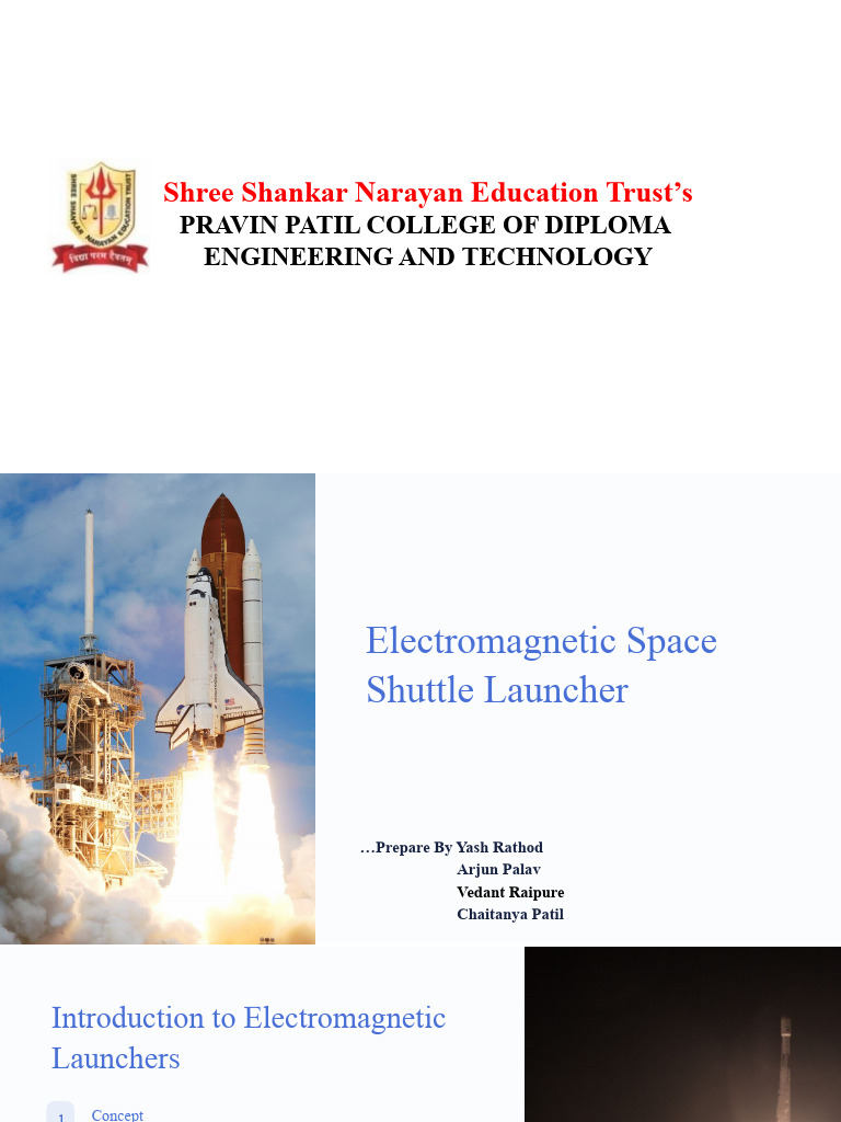 Electromagnetic Space Shuttle Launcher Pdf Launch Vehicle Hyperloop