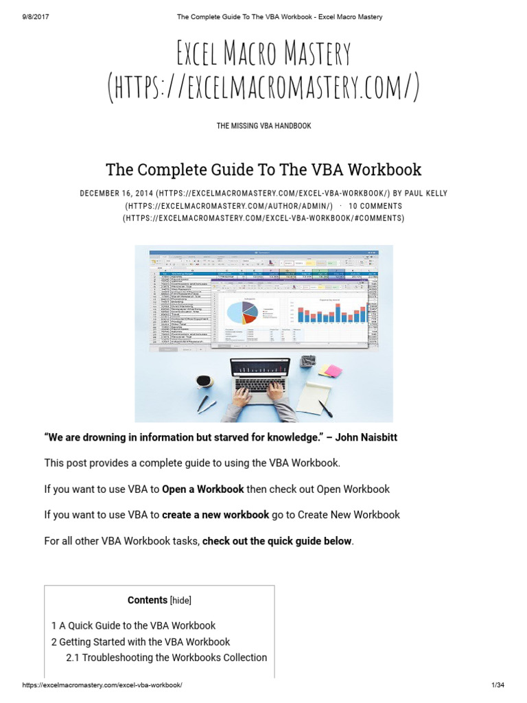 VBA20Complete20Guide 1915108010 | PDF | Microsoft Excel | Visual Basic ...