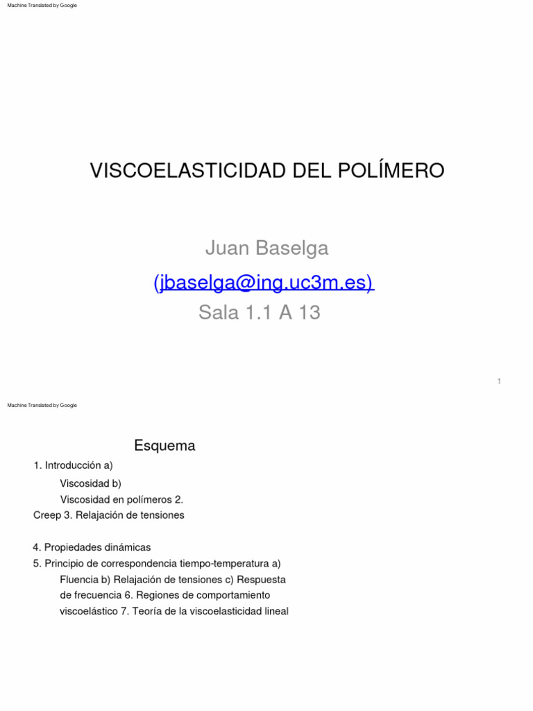 Polymer Viscoelasticity | PDF | Viscosidad | Viscoelasticidad