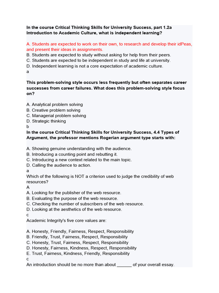 Coursera 1 | PDF | Argument | Knowledge