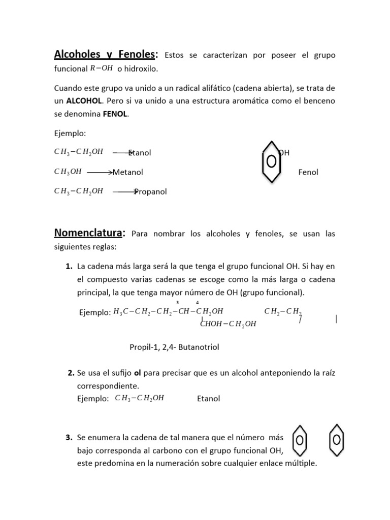 Alcoholes, Fenoles y Éteres | PDF | Éter | Solvente