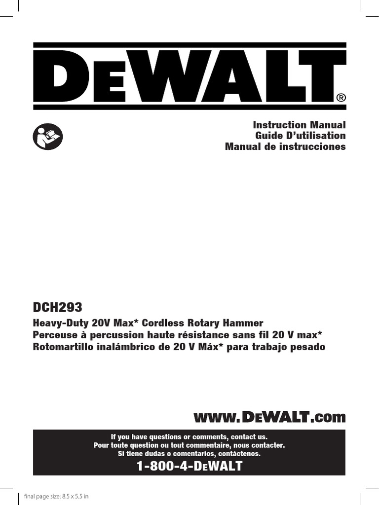 N486277 DCH293 | PDF | Cargador de batería | Perforar