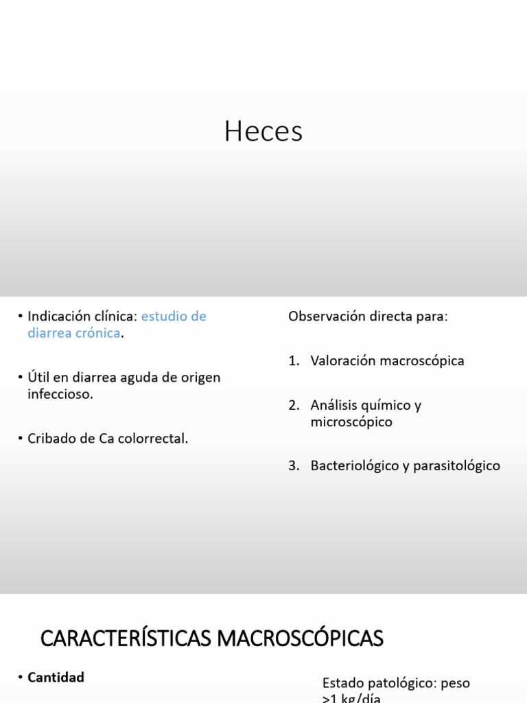 6 Heces | PDF | Diarrea | Heces