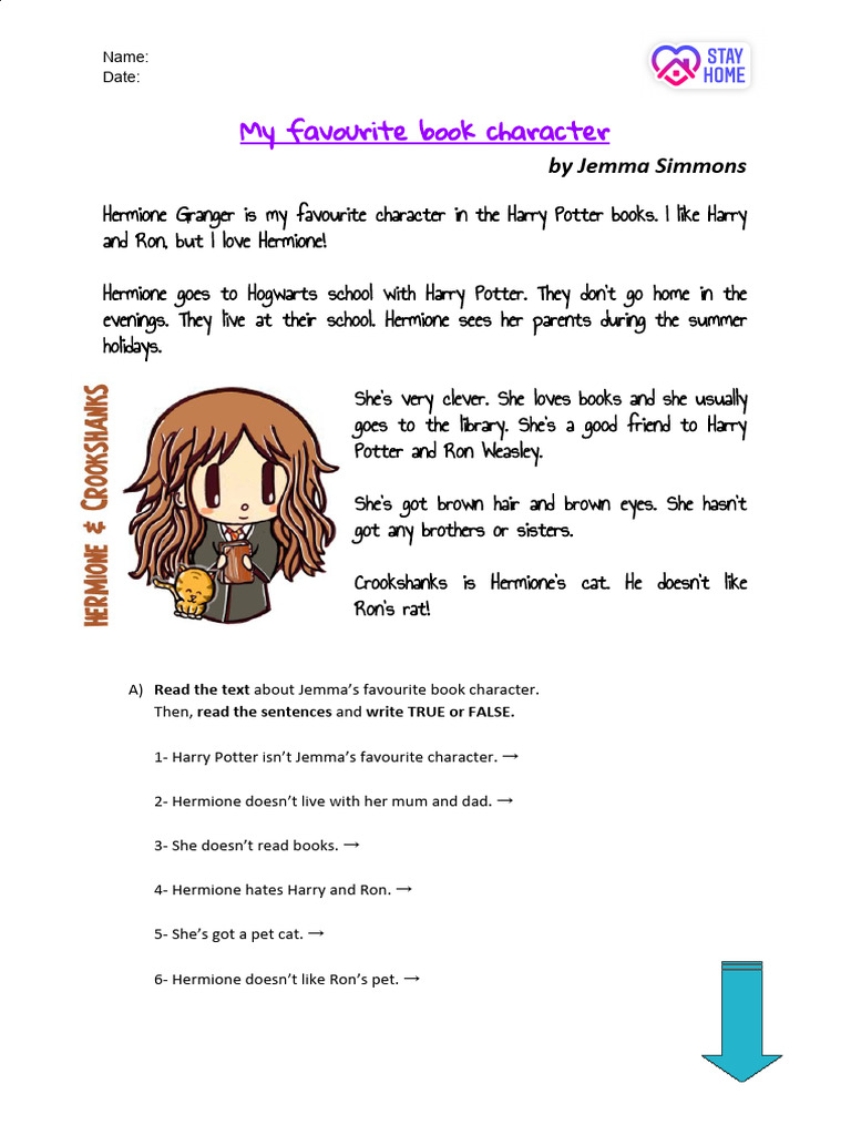 My Favourite Book Character | PDF