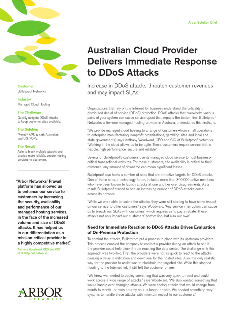 BulletproofNetworks CaseStudy June2013 | PDF