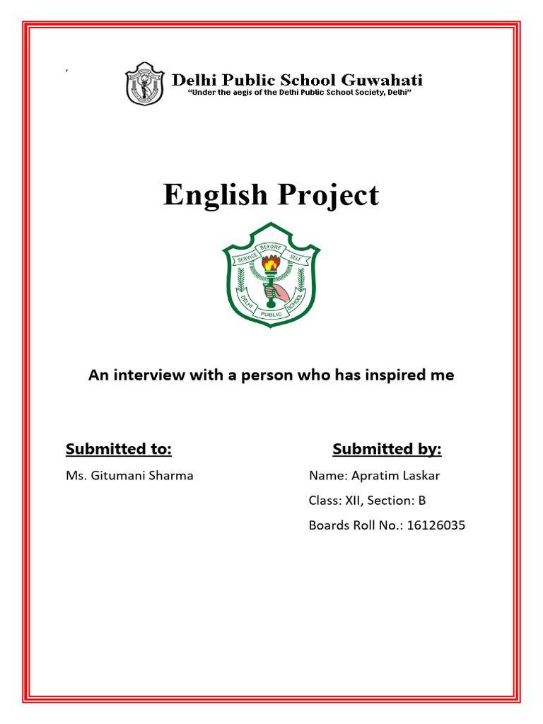 Akash English Project Interview-1 | PDF