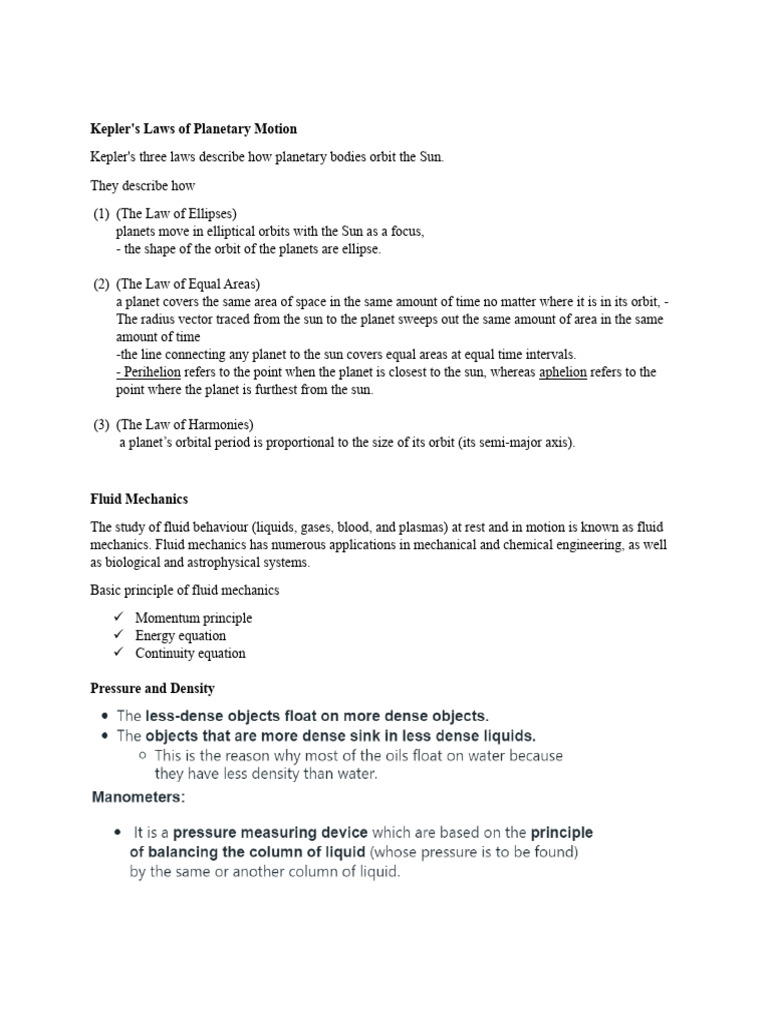 P6 Handouts&module | PDF | Buoyancy | Orbit