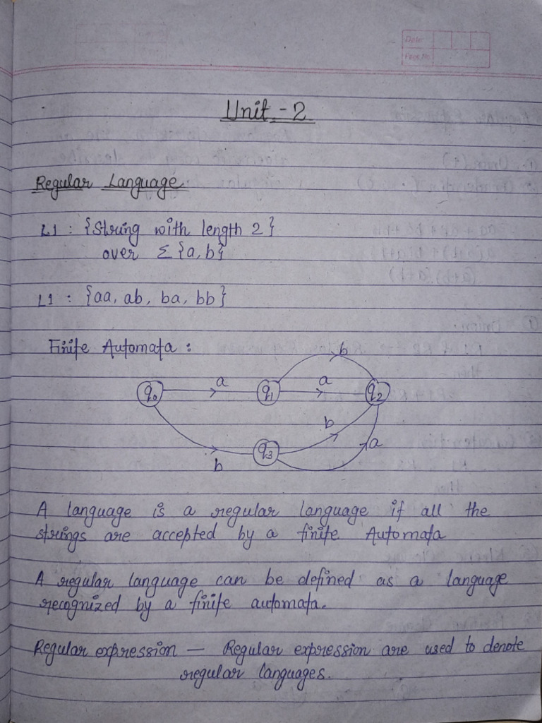 TOC Unit2 RegularExpressions Creds BhagyaShree | PDF