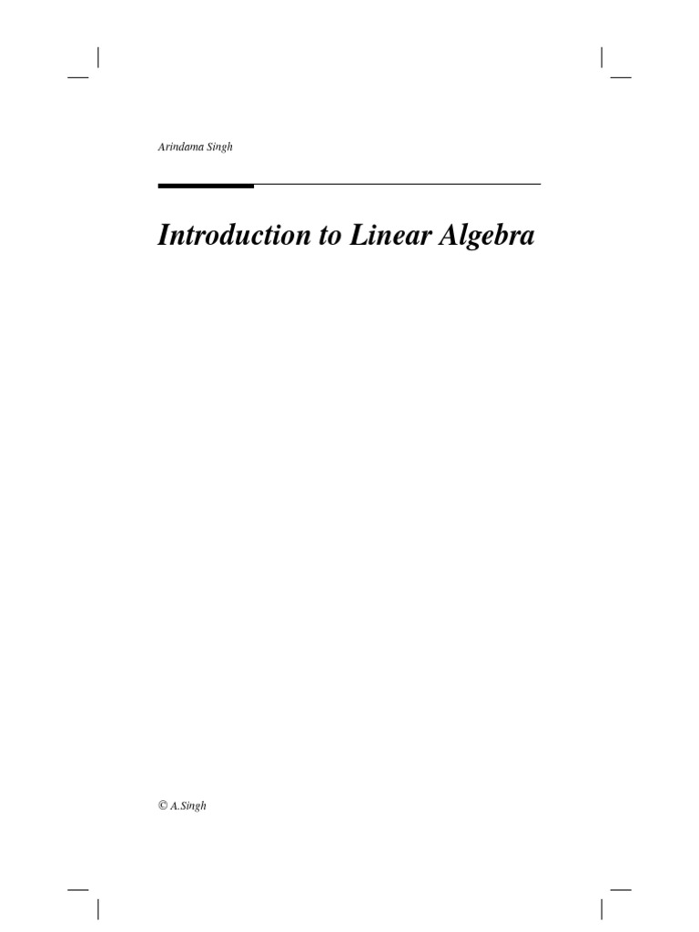 Linear Algebra for Students | PDF | Vector Space | Linear Map