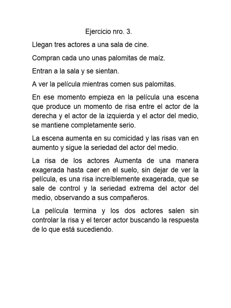 Ejercicio Nro 3... | PDF | La risa