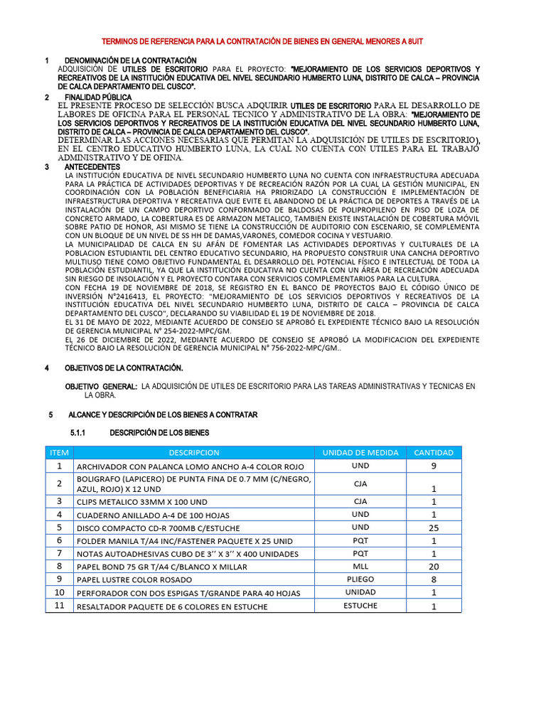 13. EETT - UTILES DE ESCRITORIO | PDF