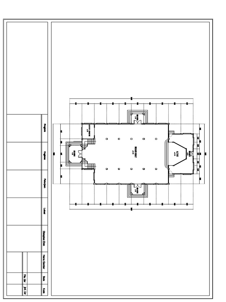Denah Gereja Model | PDF