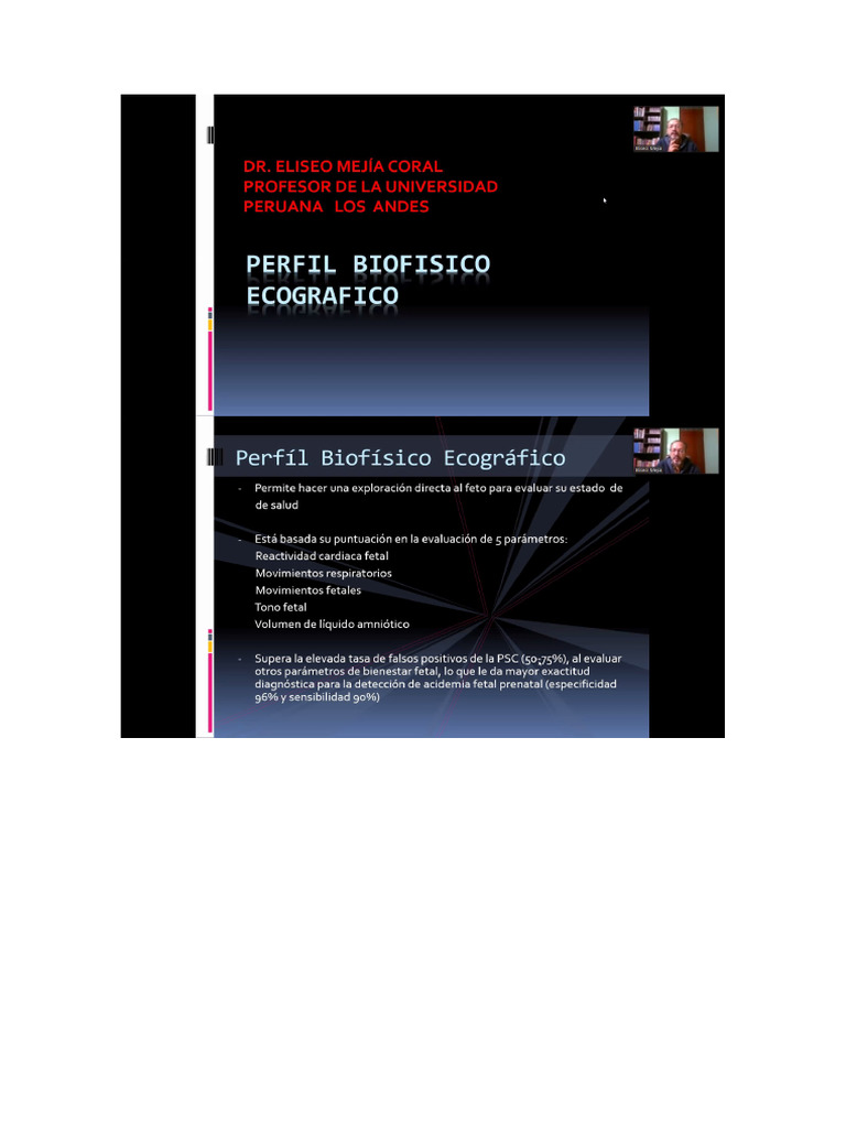 Perfil Biofisico Ecografico | PDF