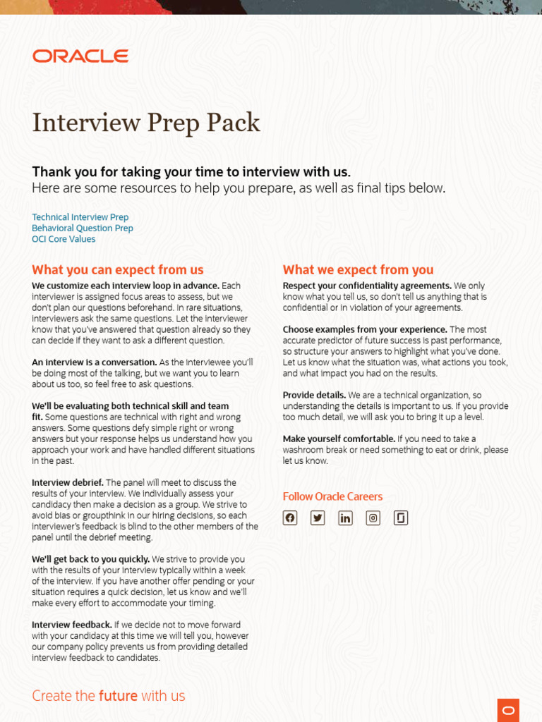 OCI Technical Interview Prep New Apr 2022 | PDF | Algorithms | Learning